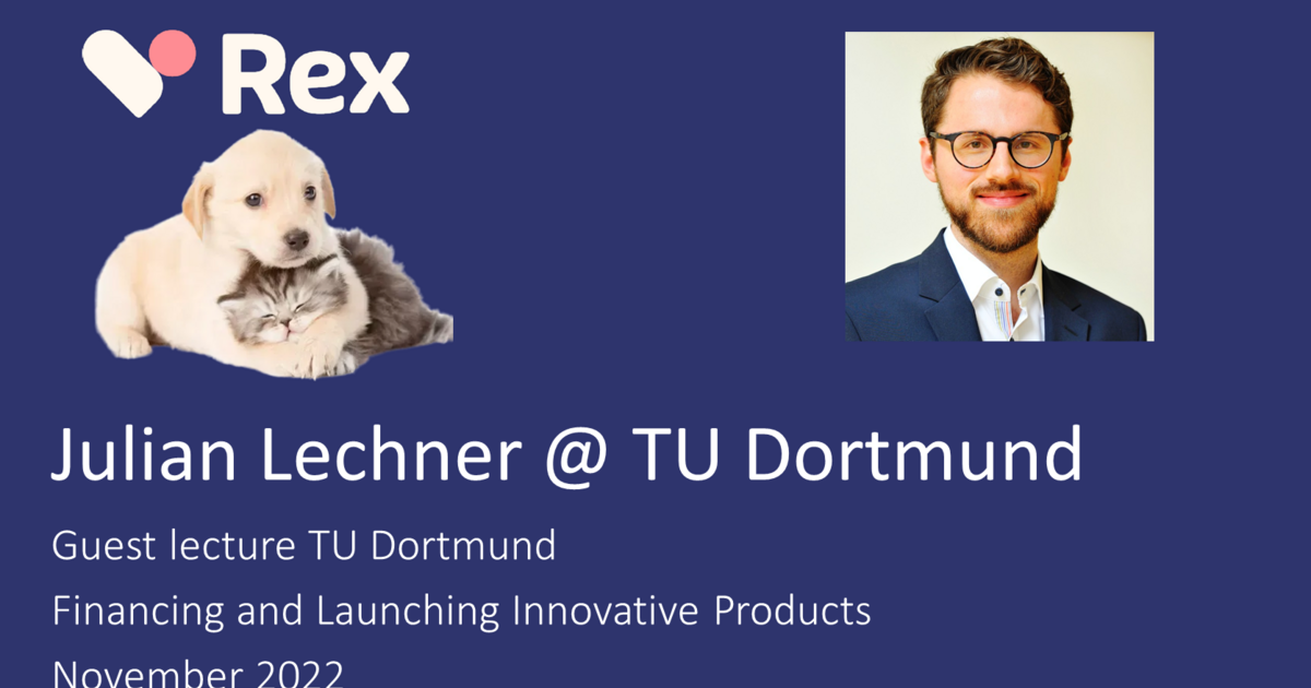 Gastvortrag Julian Lechner (Rex) - WiWi - TU Dortmund