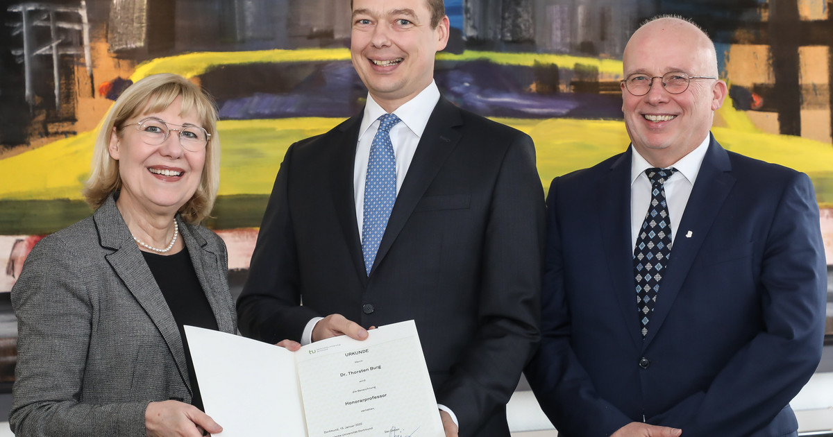 Verleihung der Honorarprofessur durch die TU Dortmund an Dr. Thorsten ...
